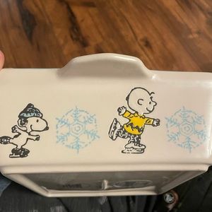 Peanuts | Kitchen | Peanuts Snoopy Woodstock Skating Stoneware Baking ...
